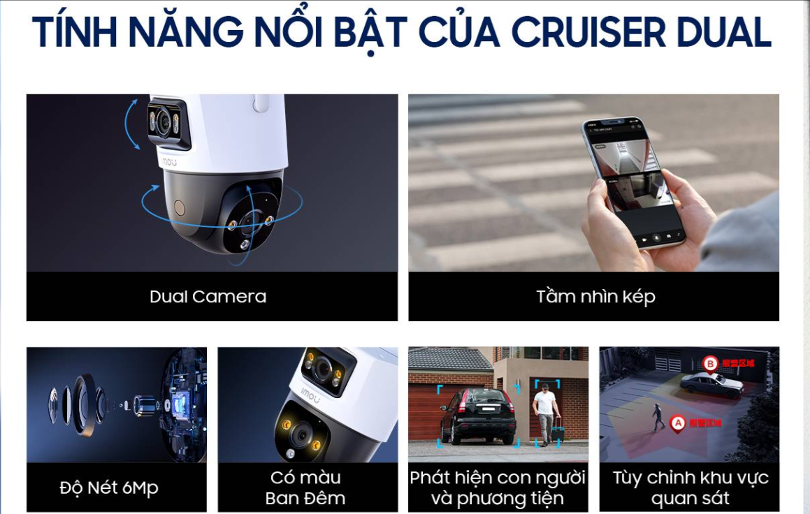 Camera wifi Imou Cruiser Dual 10MP IPC-S7XP-10M0WED Xoay 360 Ngoài Trời ...